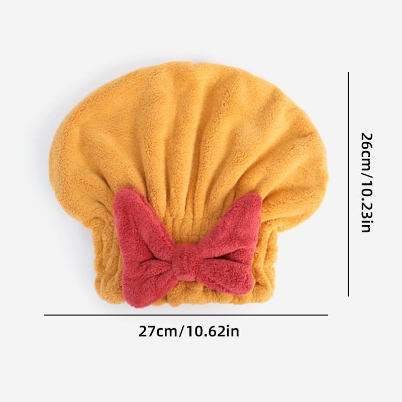 Allure Microfiber Hair Wrap Towel - yellow Hair Turban - Allure